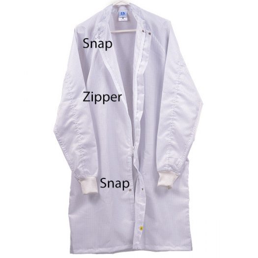 Reusable Cleanroom ESD Safe Lab Coats | Elimstat.com