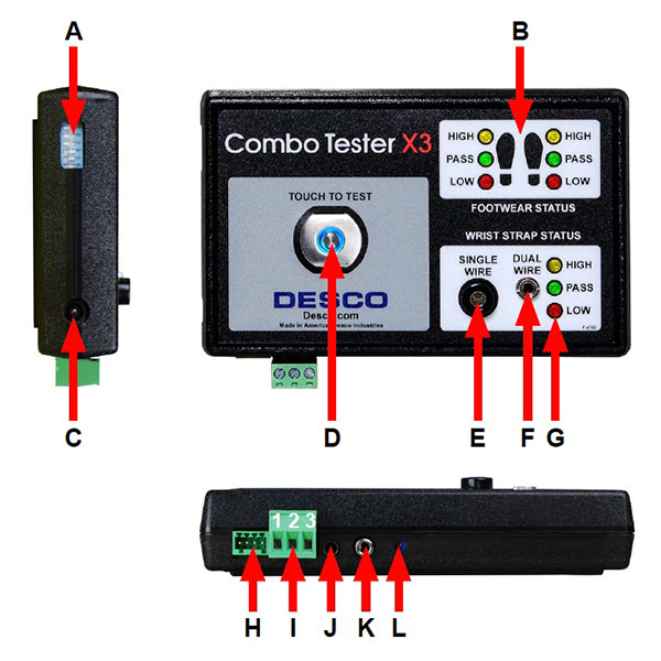 Desco™ Combo Tester X3 Module | Elimstat.com